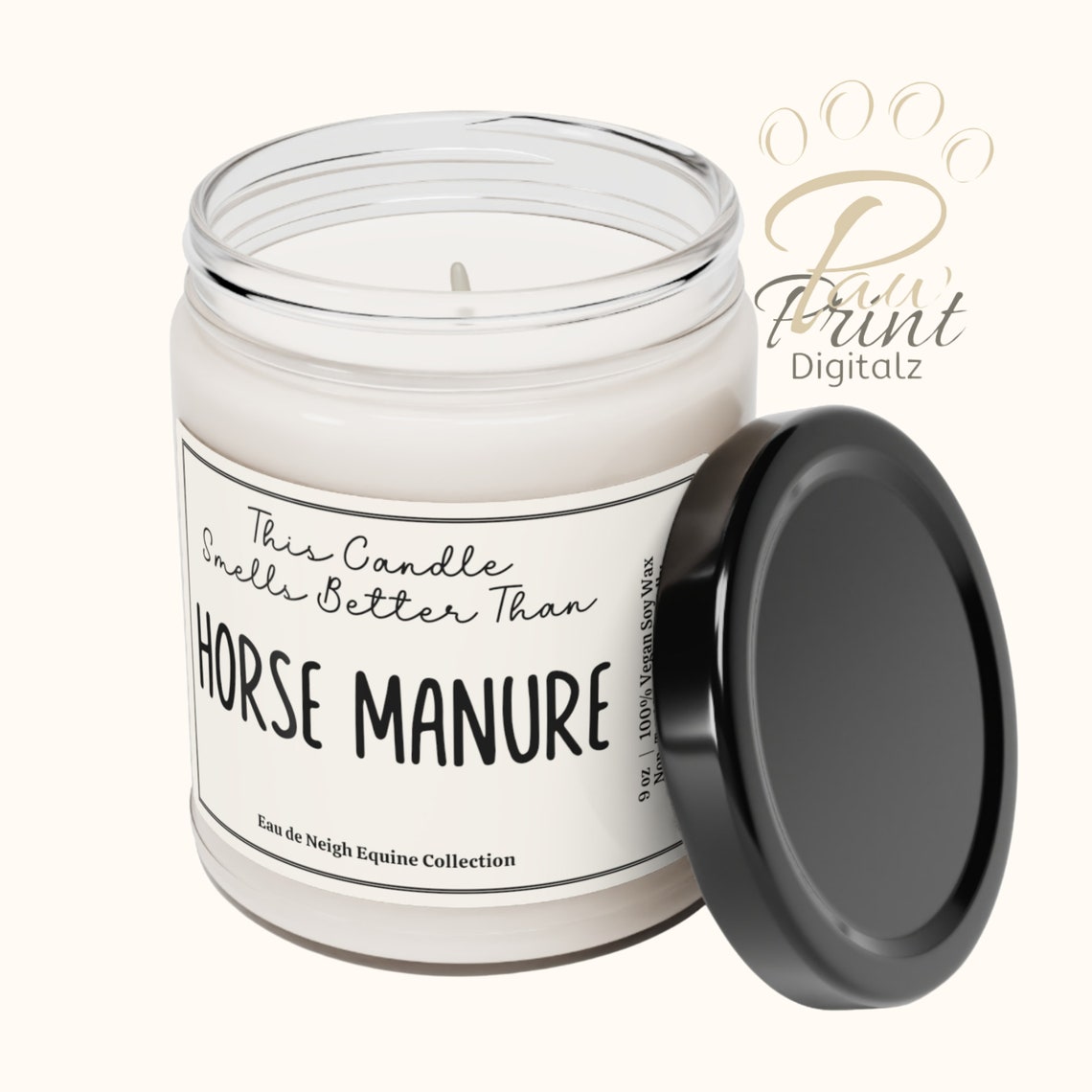 Funny Horse Lover Candle Gift, Snarky Gag Present for Country Farmer ...