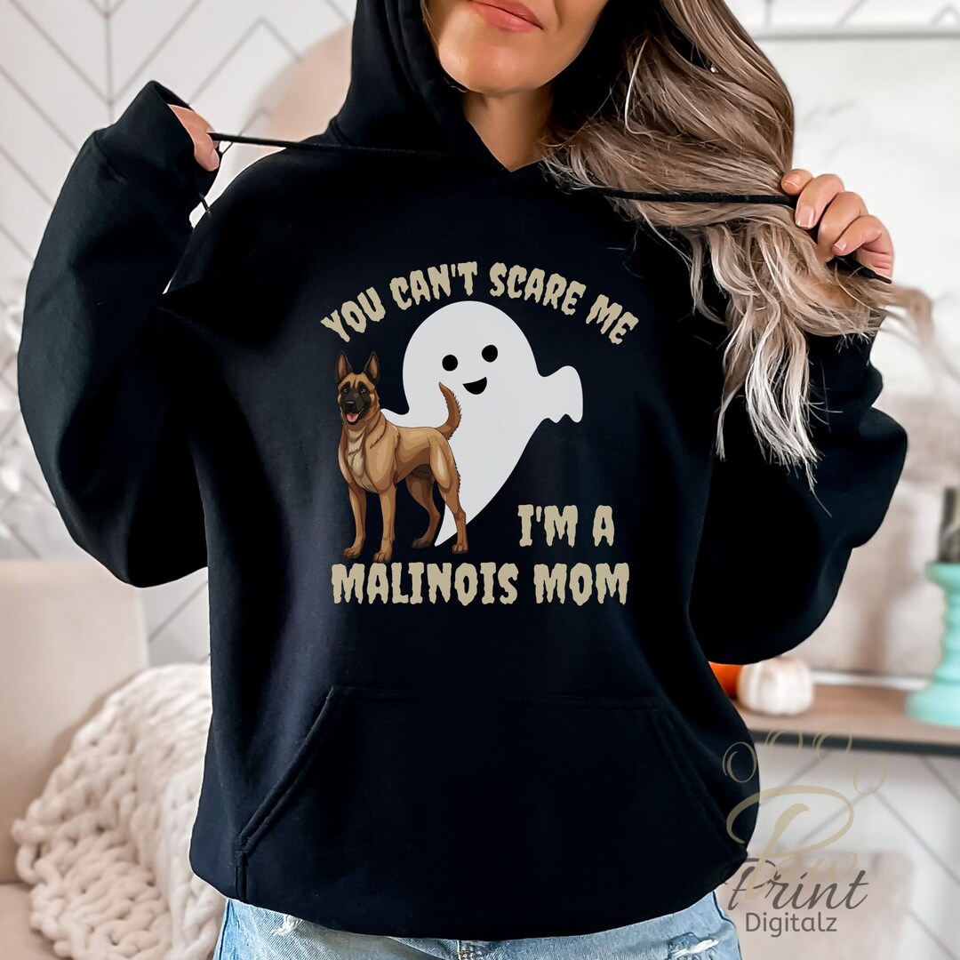 Malinois Mom Ghost Hoodie Halloween, Cute Malinois T-shirt, Funny Malinois Sweatshirt T Shirt ...