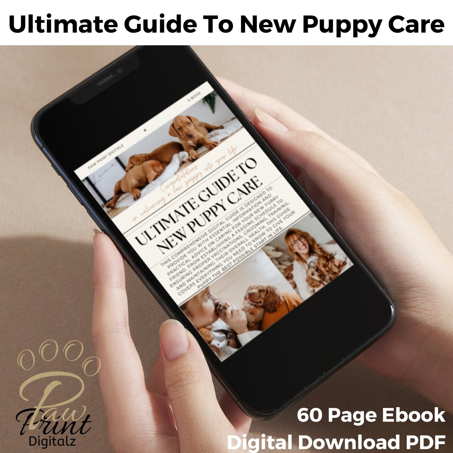 Ebook for New Puppy Owner Handbook Puppy Care E-book Housetraining ...