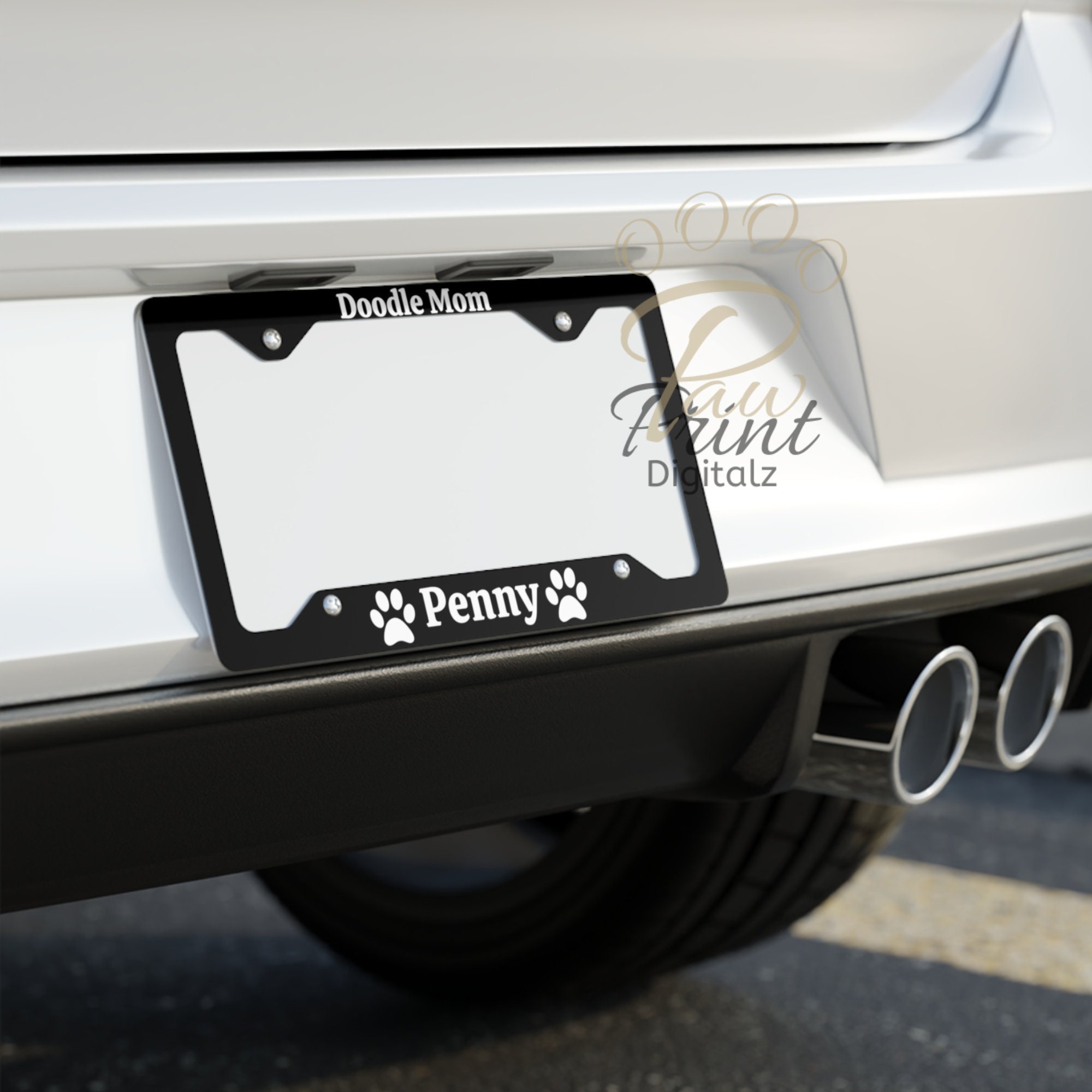 Personalized Doodle Mom License Plate Frame, Custom Doodle Mom License ...