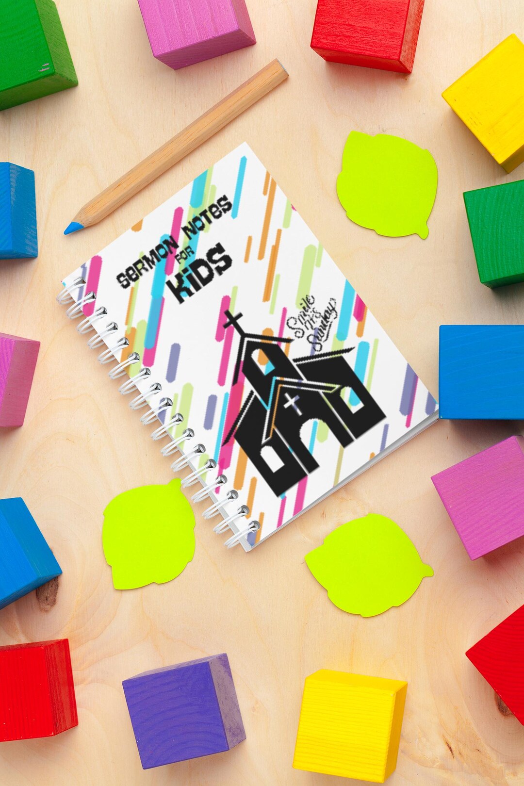 Kids Notebook Sermon Notes Notebook for Kids Church Notebook Gift for ...