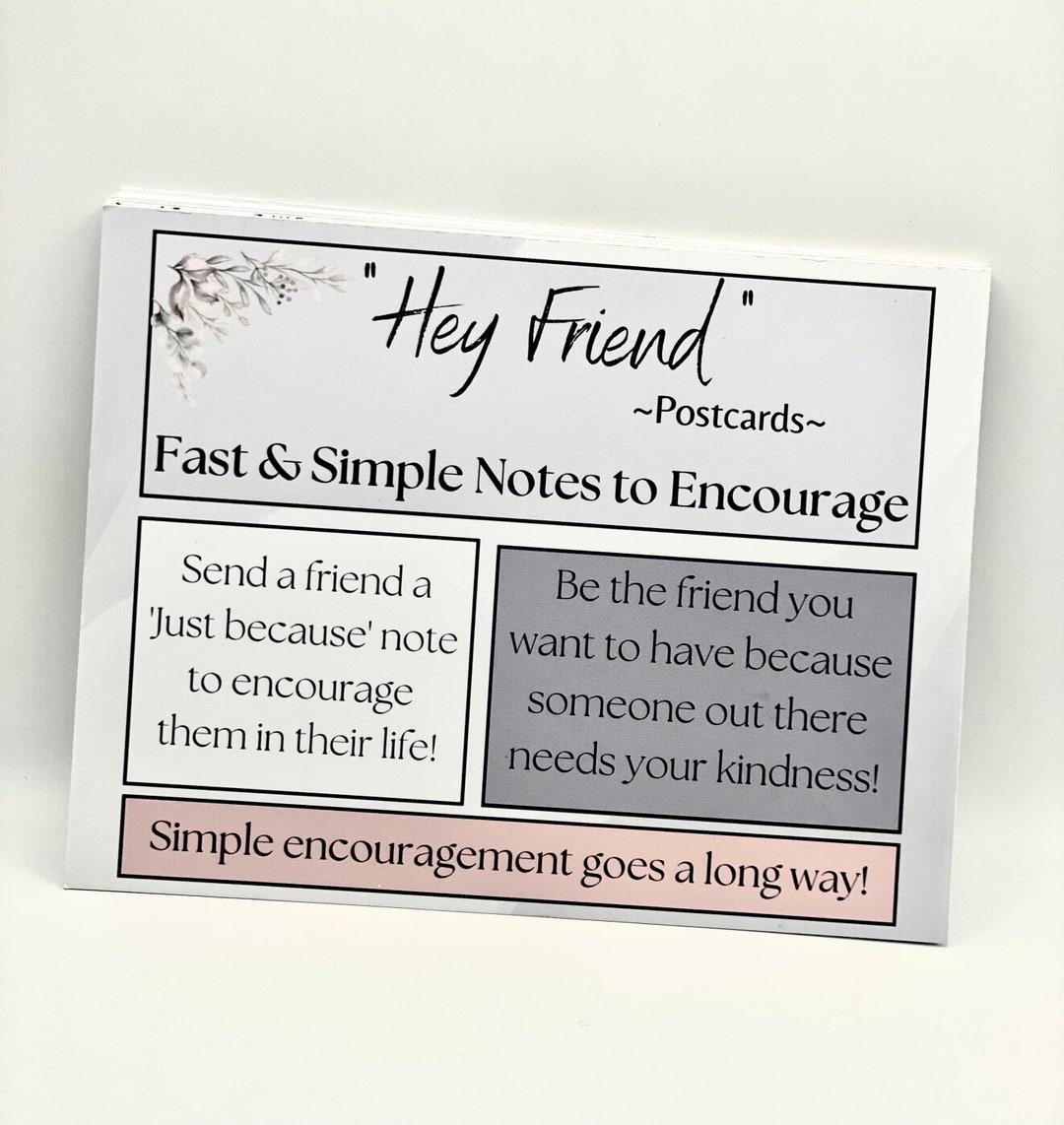 Postcards for Encouragement Notes for Friendship Gift for Inspiration ...