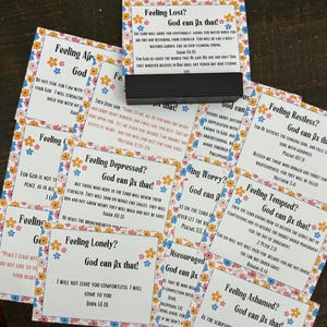 Scripture Cards for Self Care Motivation Cards for Encouragement for ...