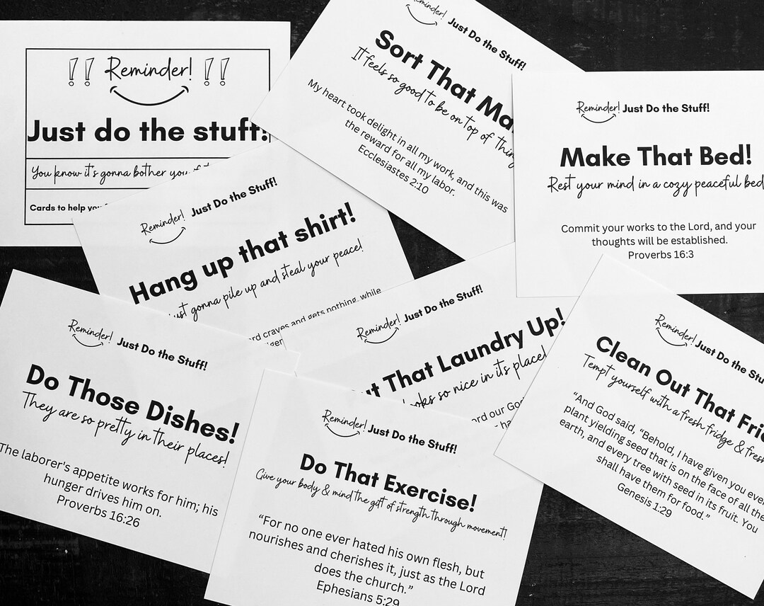 Scripture Cards Encouragement Cards Daily Reminders Motivational Bible ...