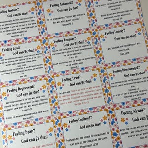 Scripture Cards for Self Care Motivation Cards for Encouragement for ...