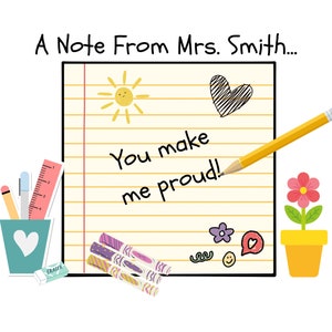 Postcards Personalized School Postcards Encouraging Note to Student ...