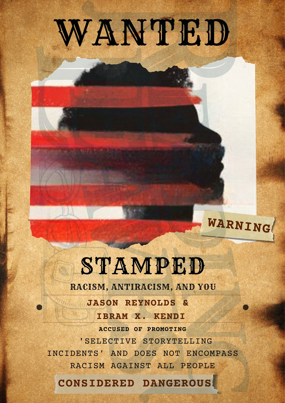 Stamped by Jason Reynolds and Ibram X. Kendi Wanted Poster PDF & PNG - Etsy