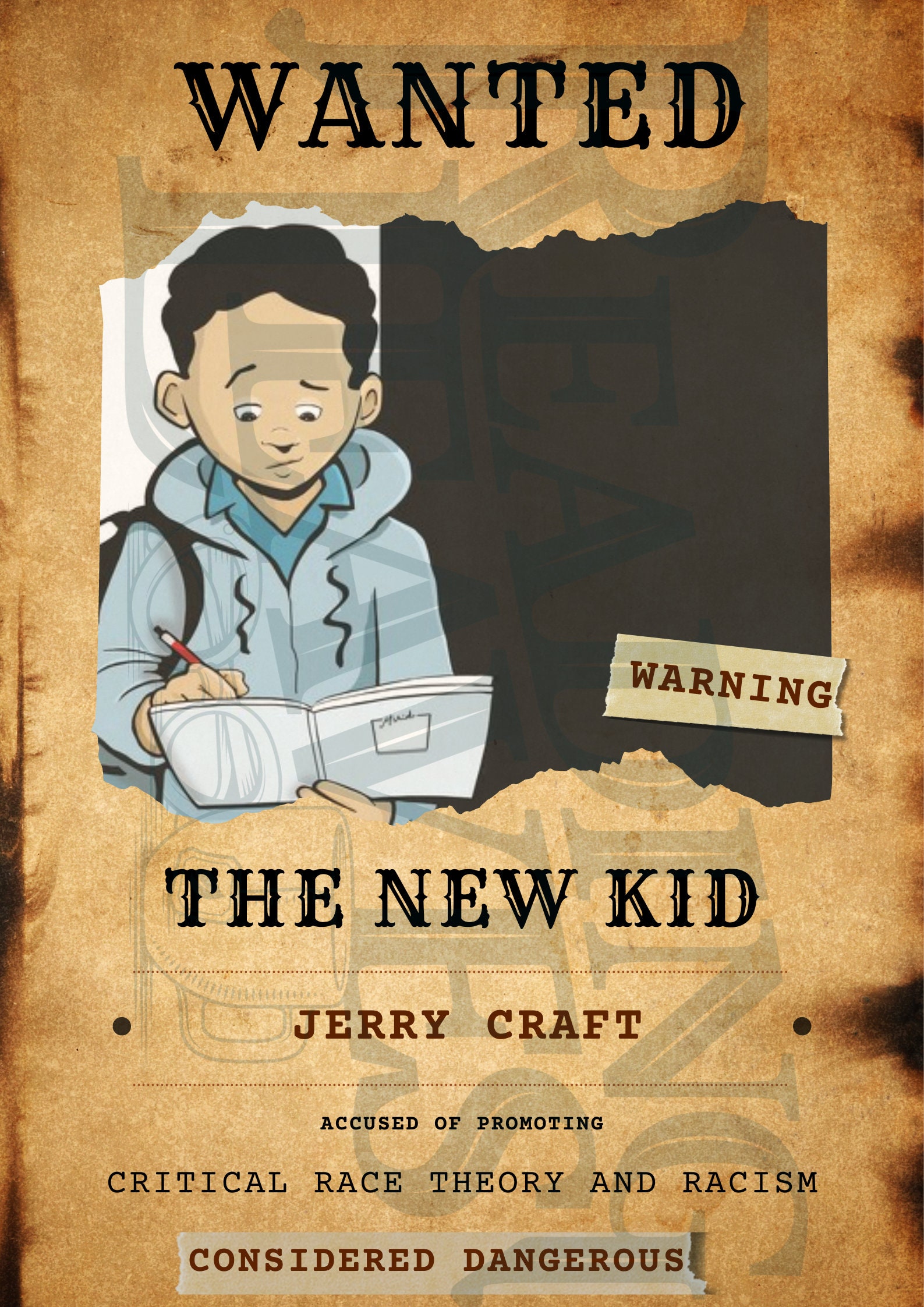 The New Kid by Jerry Craft Wanted Poster PDF & PNG - Etsy