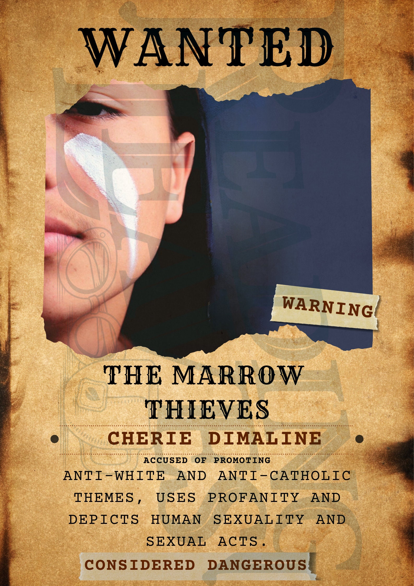 The Marrow Thieves by Cherie Dimaline Wanted Poster PDF & PNG - Etsy