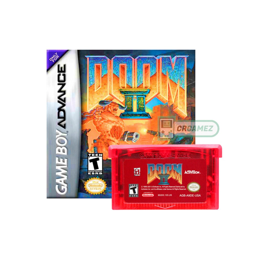 GBA Vintage Game DOOM II 2 for Gameboy Advance Cartridge - Etsy