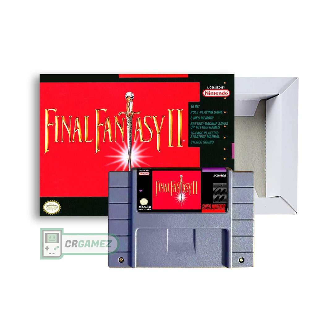 SNES Boxed Vintage Game Final Fantasy II 2 for Super - Etsy