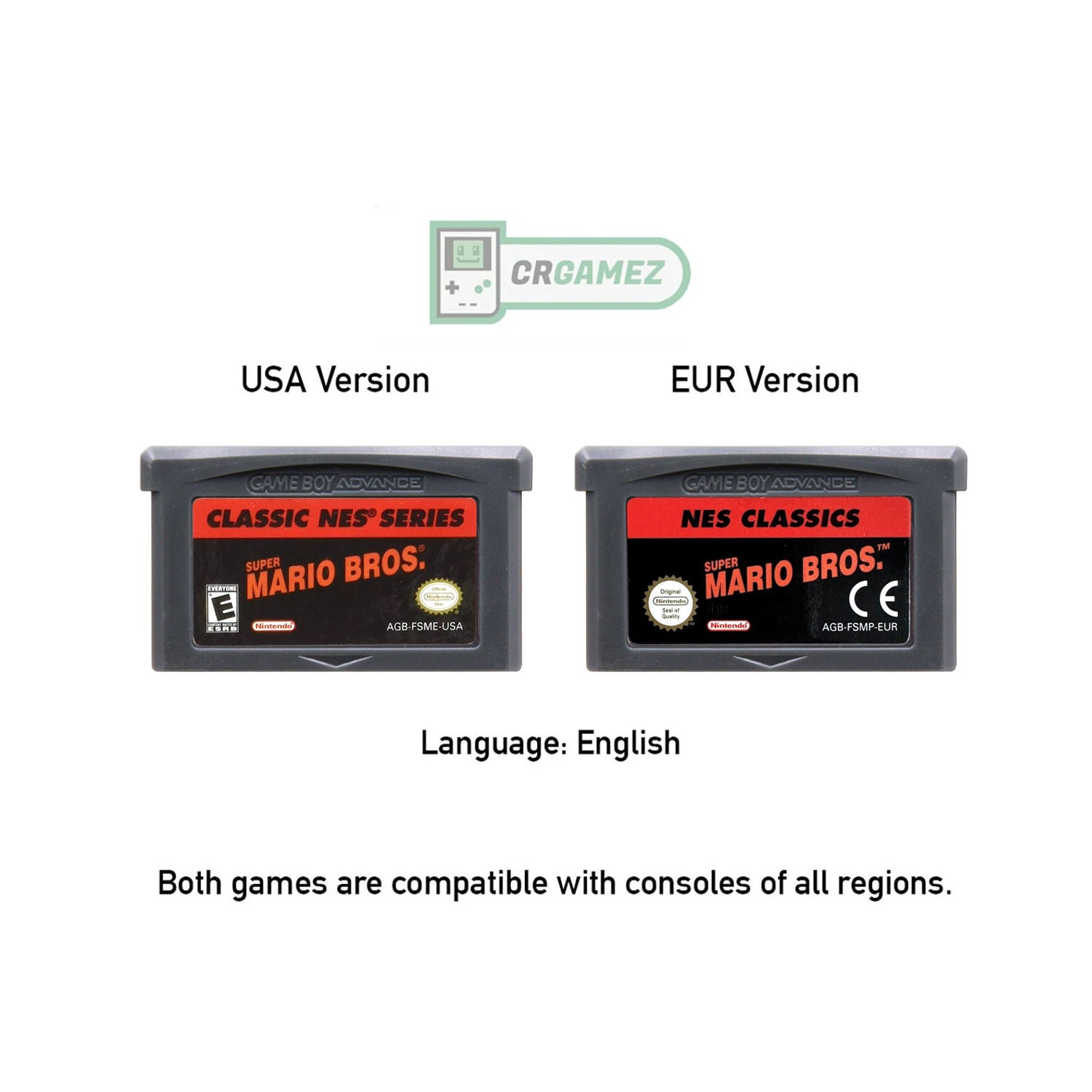 GBA Vintage Game Super Mario Bros. NES Classics Gameboy - Etsy