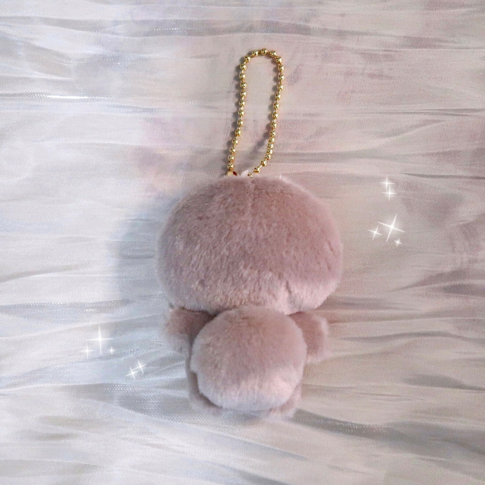 Kawaii Cute Fluffy Duck Keychain | Blushing Animal Plushie With Bow ...