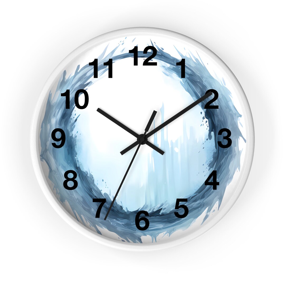 Wall Clock Ice Icing Water Cold Cartoon Style, Gift, Home, Office - Etsy