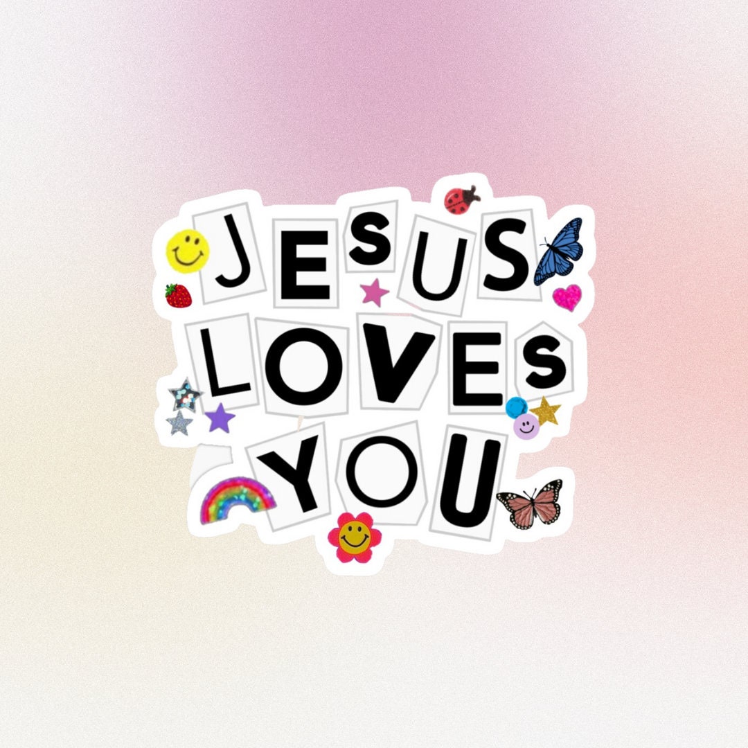 Jesus Loves You sour Inspired Sticker Olivia - Etsy
