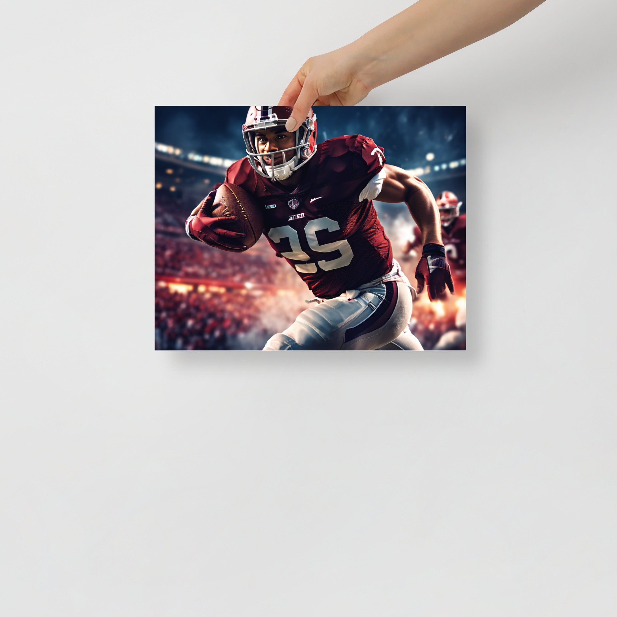 NFL American Football Team Poster, Sports Wall Art, Fan Cave Decor, Man ...