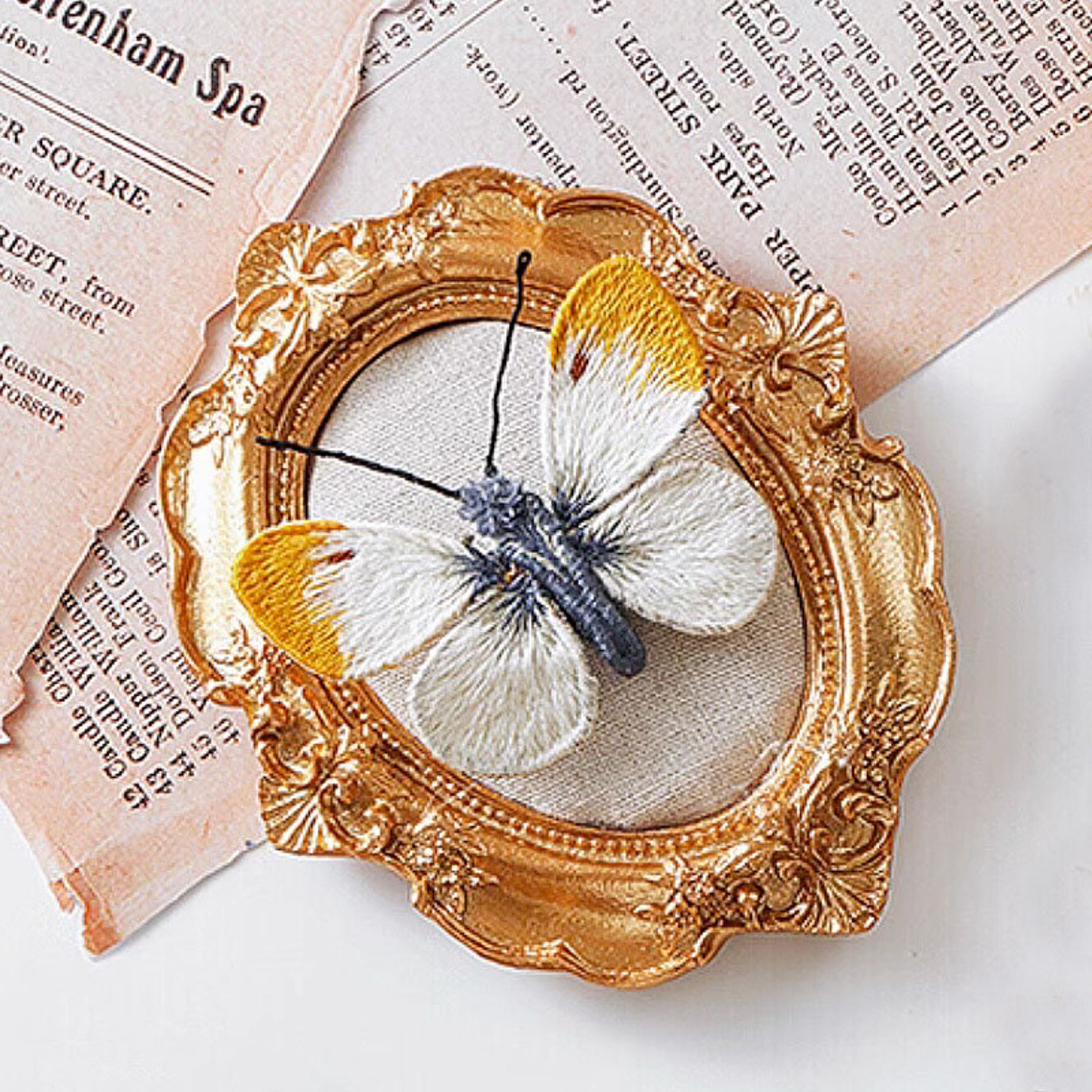 Full Embroidery Kit. Insect DIY Beginner Hoop Art Craft. Adult Anxiety ...