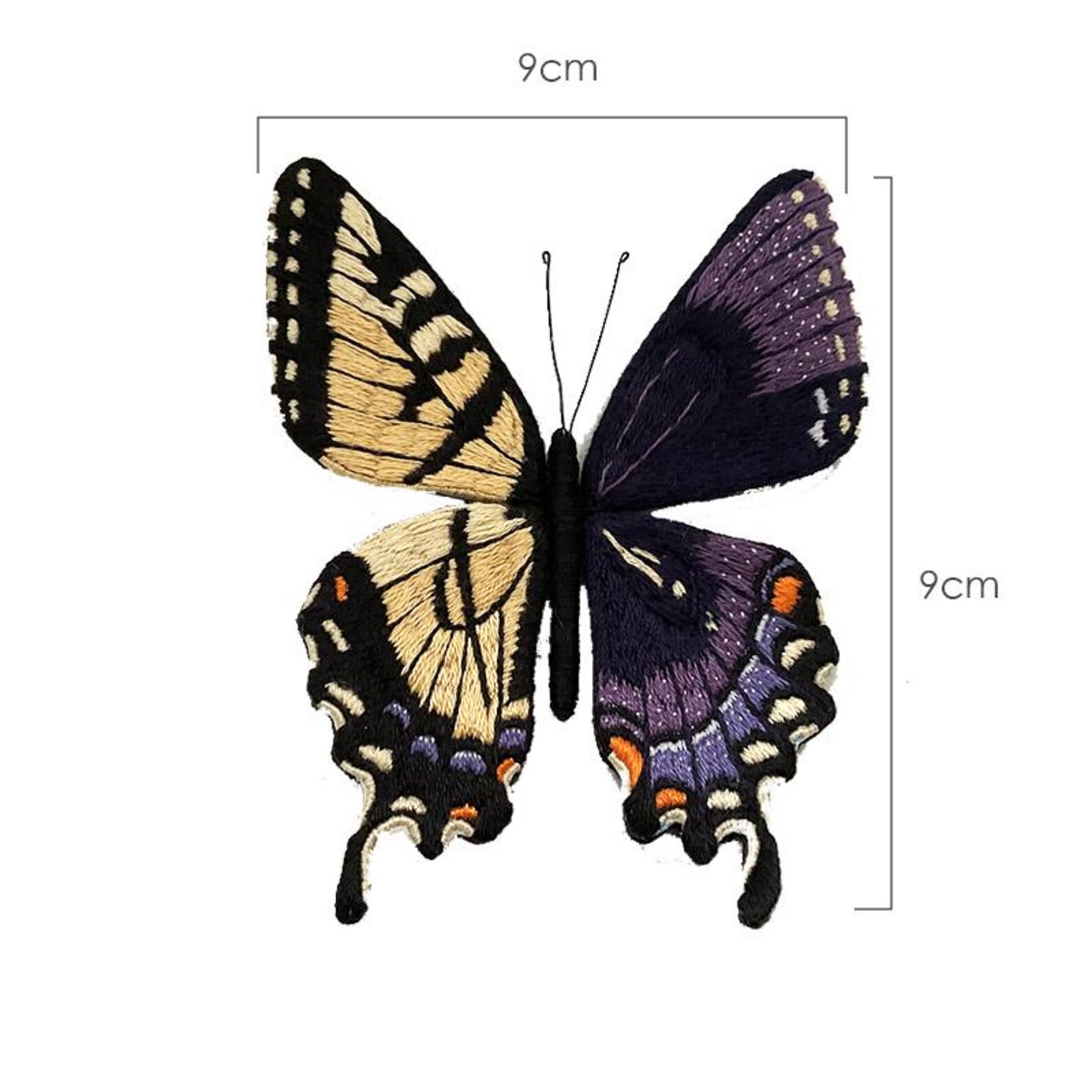 Double-faced Butterfly Embroidery Brooch Kit: DIY Beginner Needlecraft ...