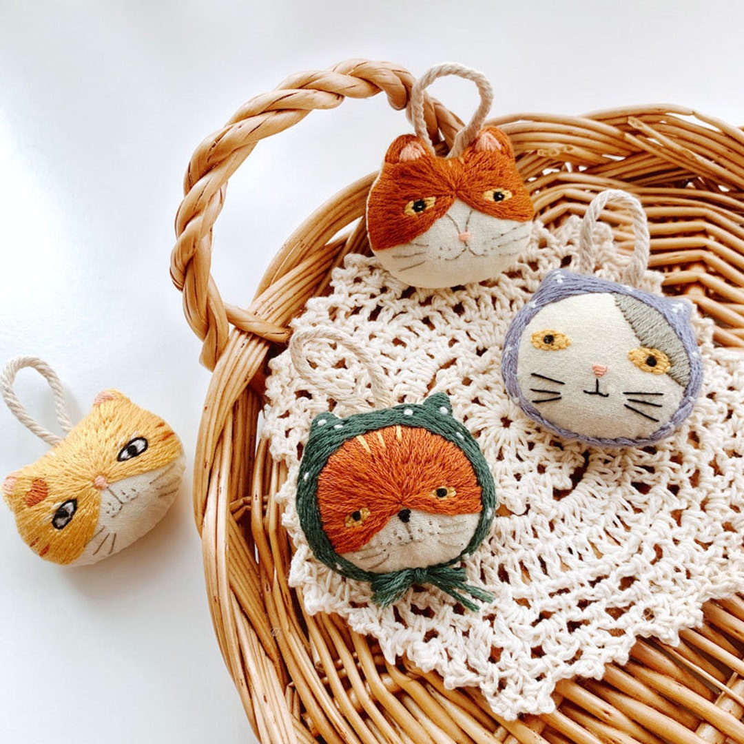 Four Kittens Embroidery Kit - DIY Craft Kit With All Materials and ...