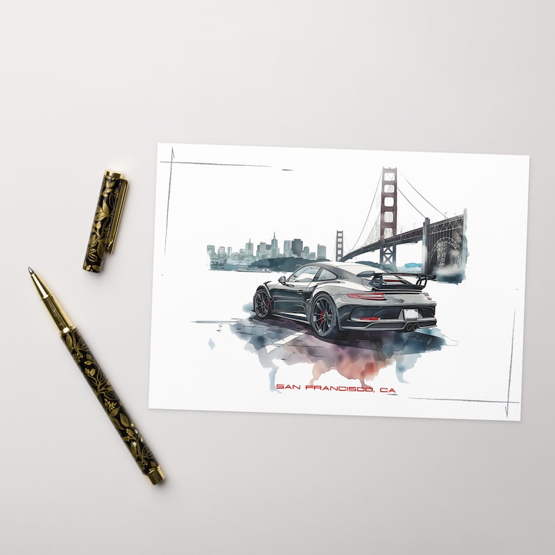 Car Greeting Cards - Etsy