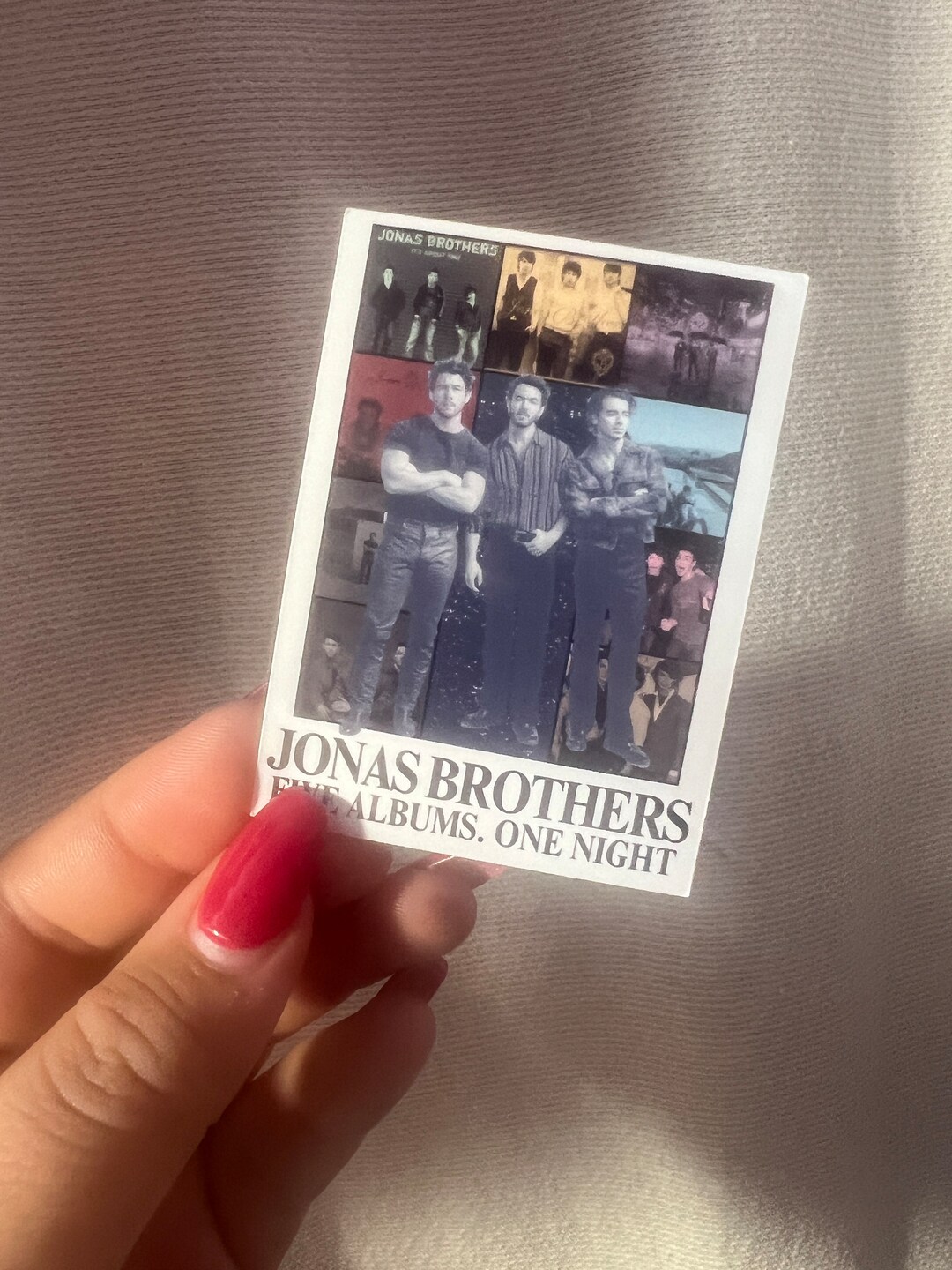 Jonas Brothers Sticker Five Albums One Night Tour Eras Tour - Etsy