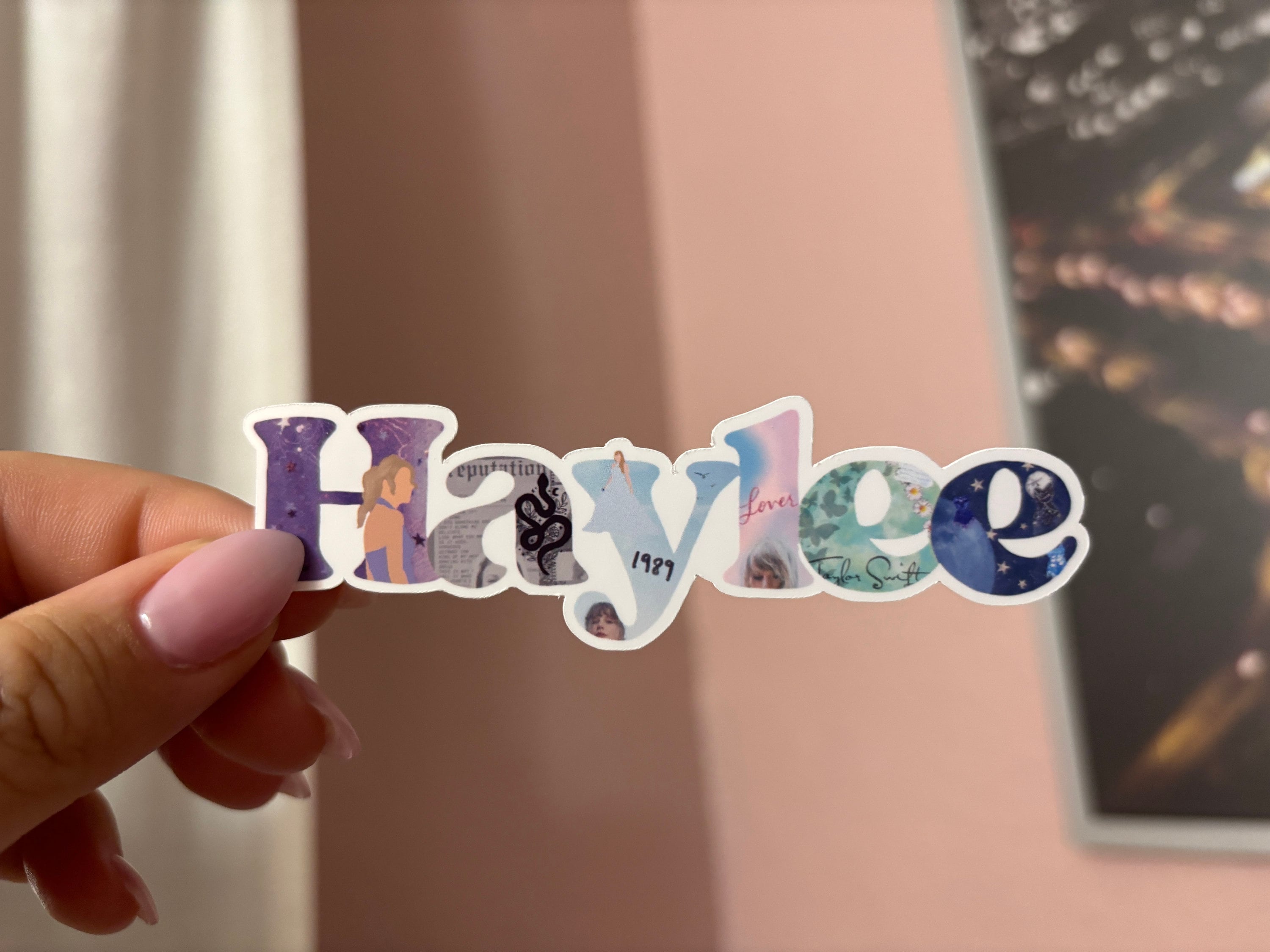Personalized Name Sticker Taylor Swift Custom Name Sticker Eras Name ...