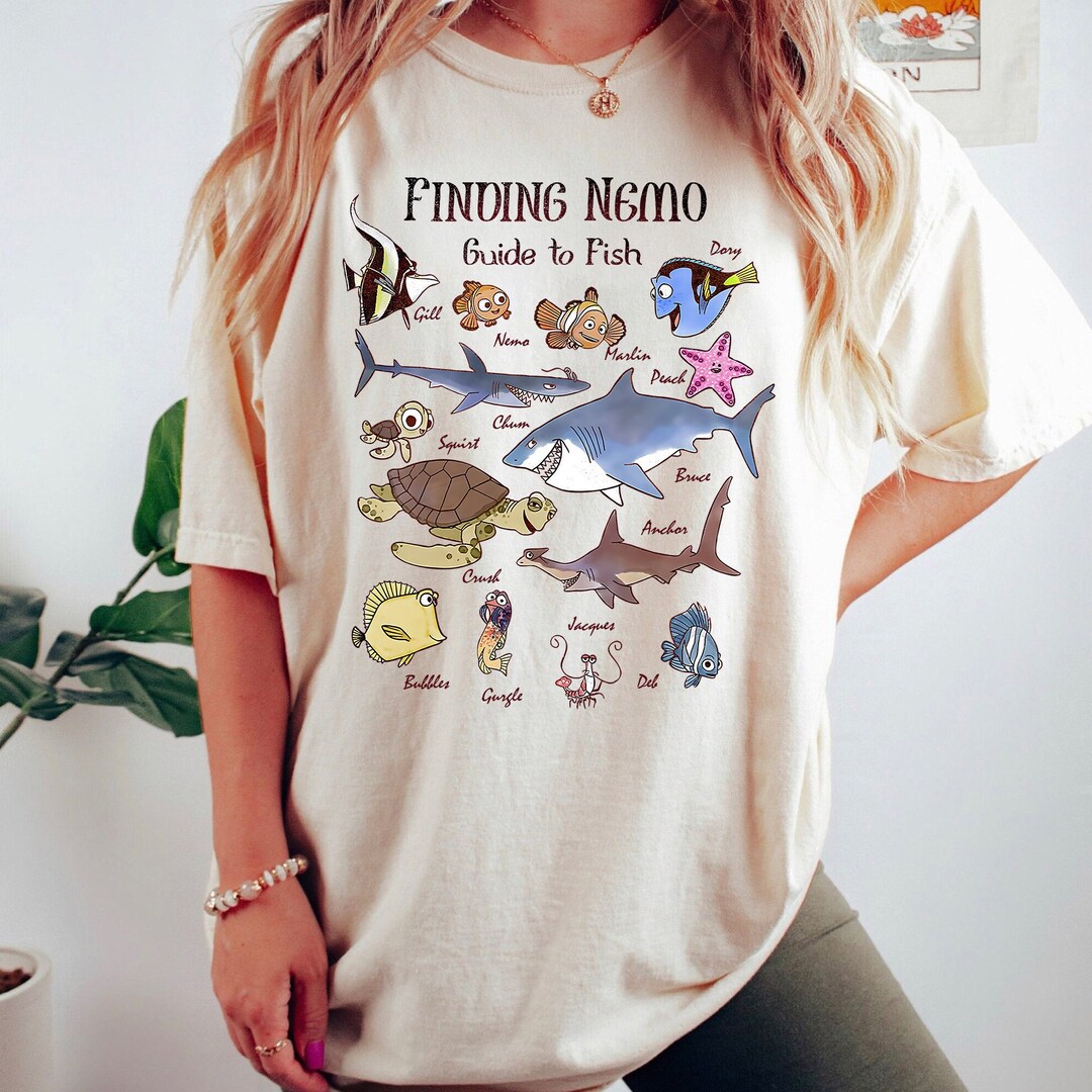 Retro Disney Pixar Finding Nemo Squad Fish Guide Graphic - Etsy
