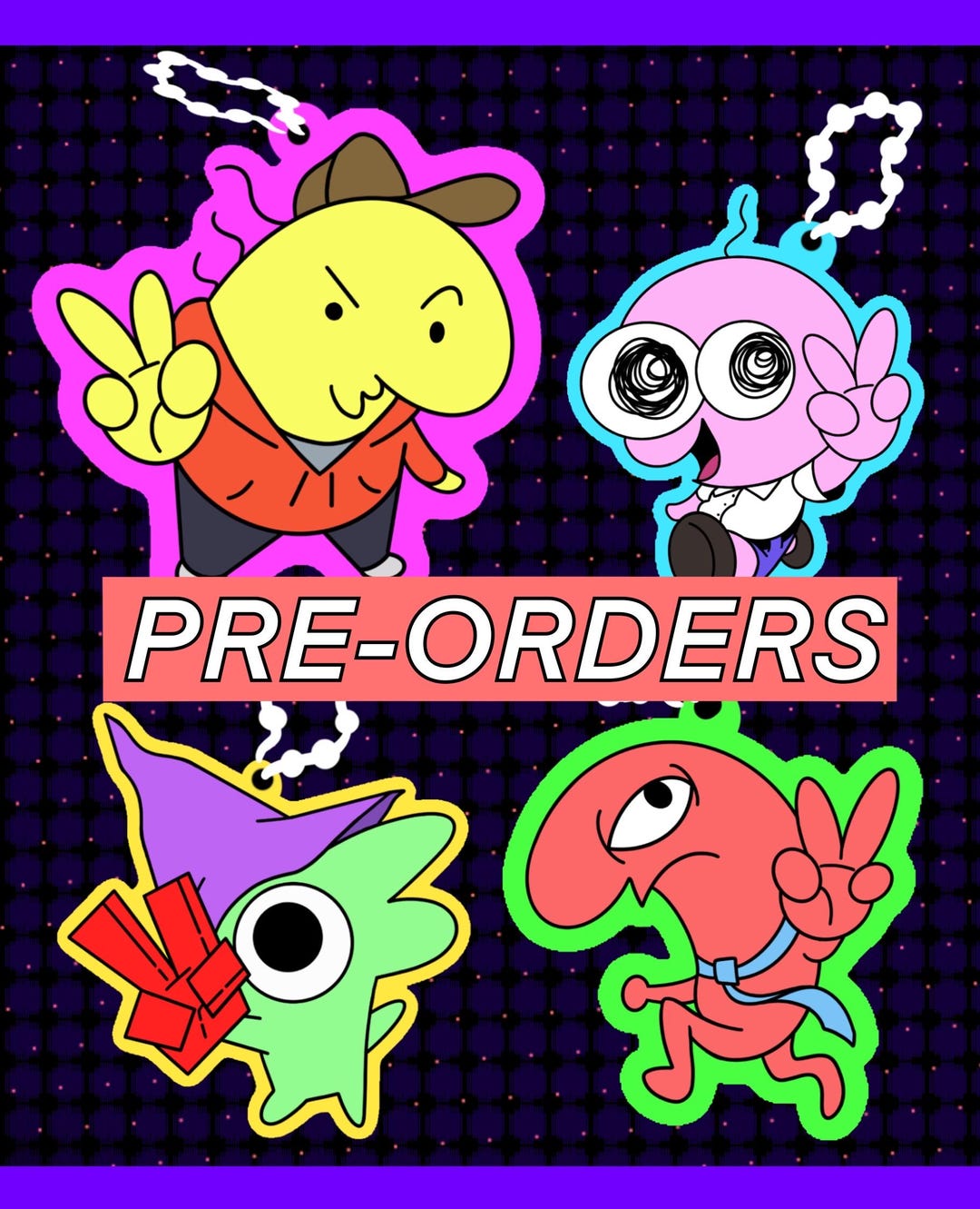 PREORDER, Smiling Friends PVC Rubber Keychains - Etsy