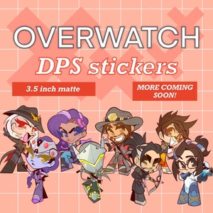 Overwatch DPS Stickers // OW2 - Etsy