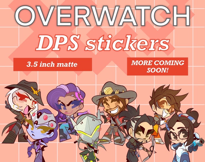 Overwatch DPS Stickers // OW2 - Etsy