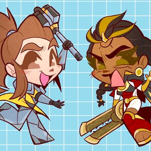 Overwatch Support Stickers // OW2 - Etsy
