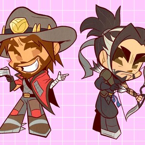 Overwatch DPS Stickers // OW2 - Etsy