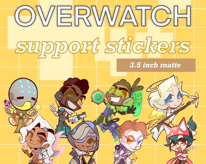 Overwatch Support Stickers // OW2 - Etsy