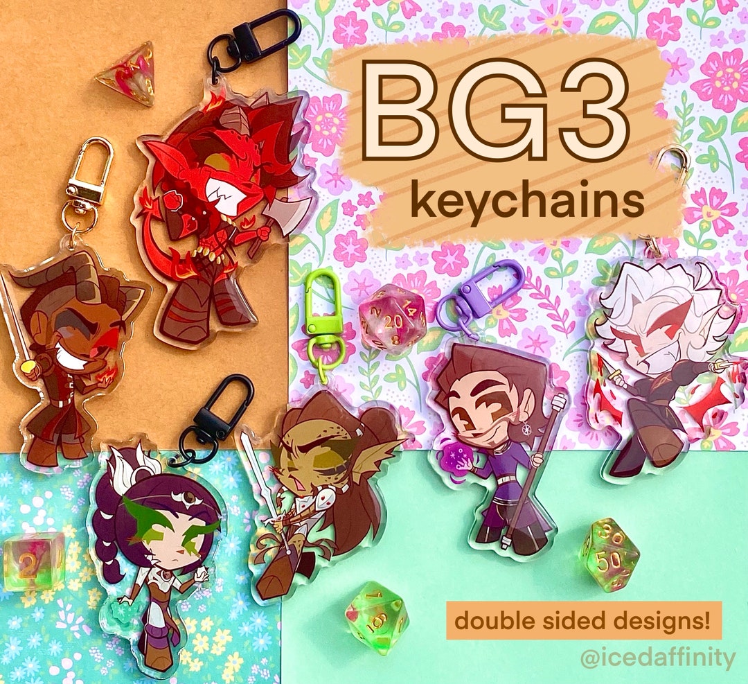 Baldur’s Gate 3 Keychains // BG3 - Etsy