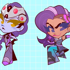 Overwatch DPS Stickers // OW2 - Etsy