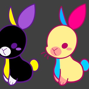 LGBTQ Pride Bunny Stickers - Etsy