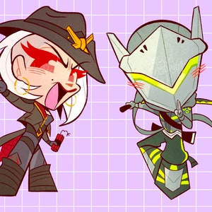 Overwatch DPS Stickers // OW2 - Etsy