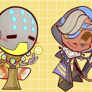 Overwatch Support Stickers // OW2 - Etsy