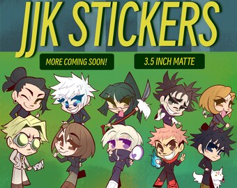 Jujutsu Kaisen Stickers JJK - Etsy