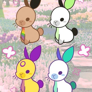 LGBTQ Pride Bunny Stickers - Etsy