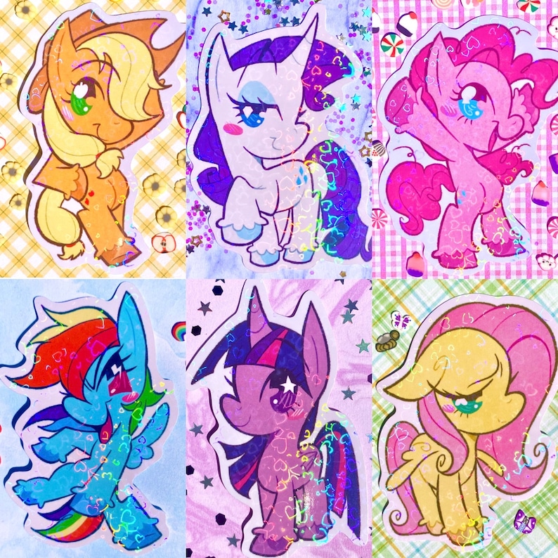 MLP Stickers // My Little Pony G4 - Etsy