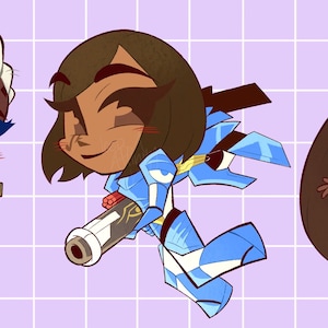 Overwatch DPS Stickers // OW2 - Etsy