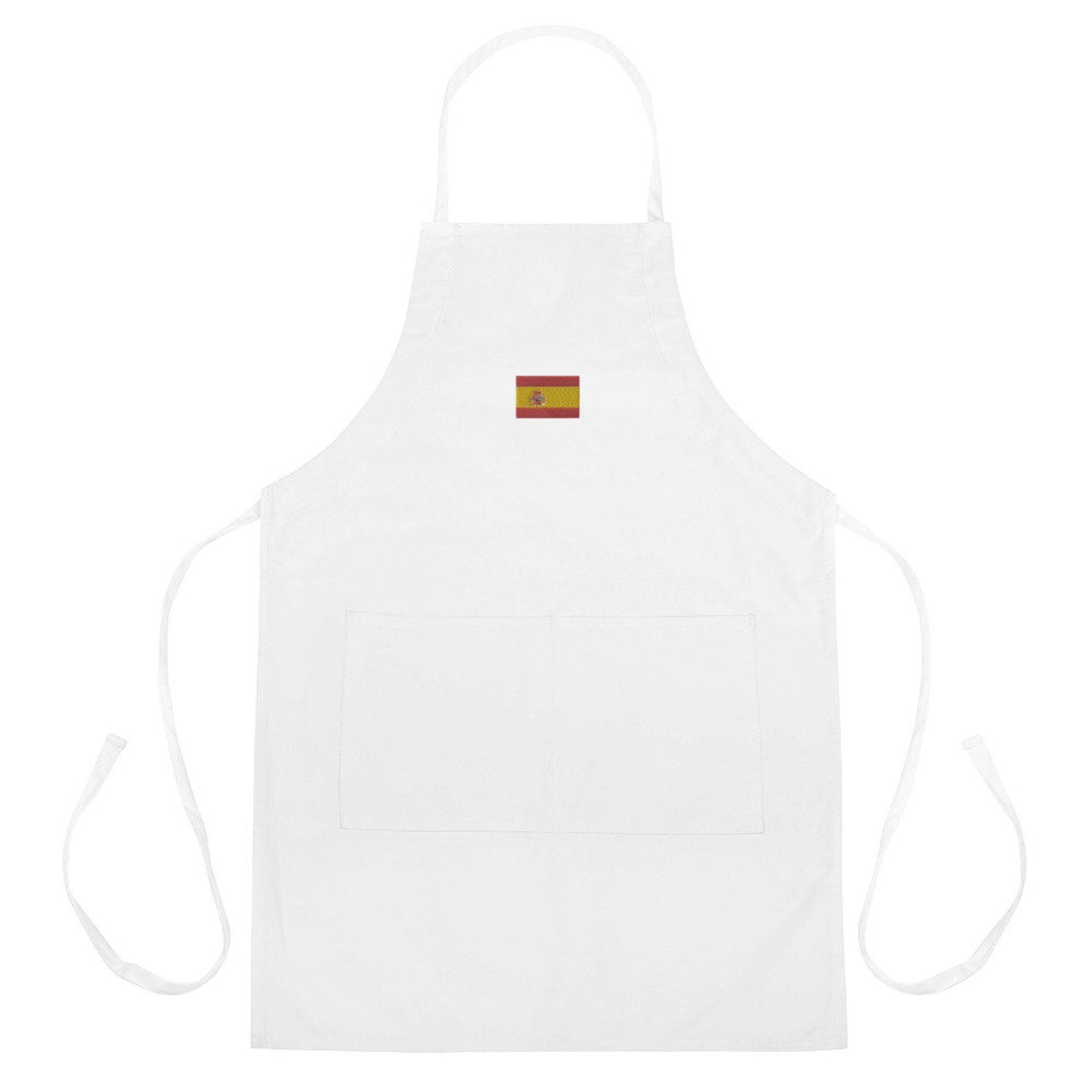 Spanish Flag Embroidered Apron - Etsy