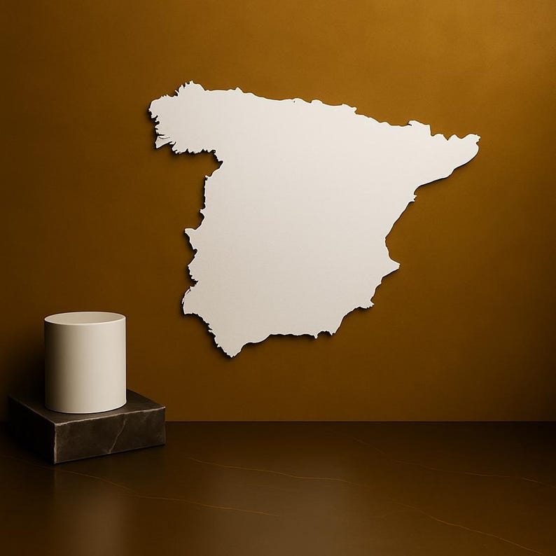 Spain Outline Metal Cutout - Etsy