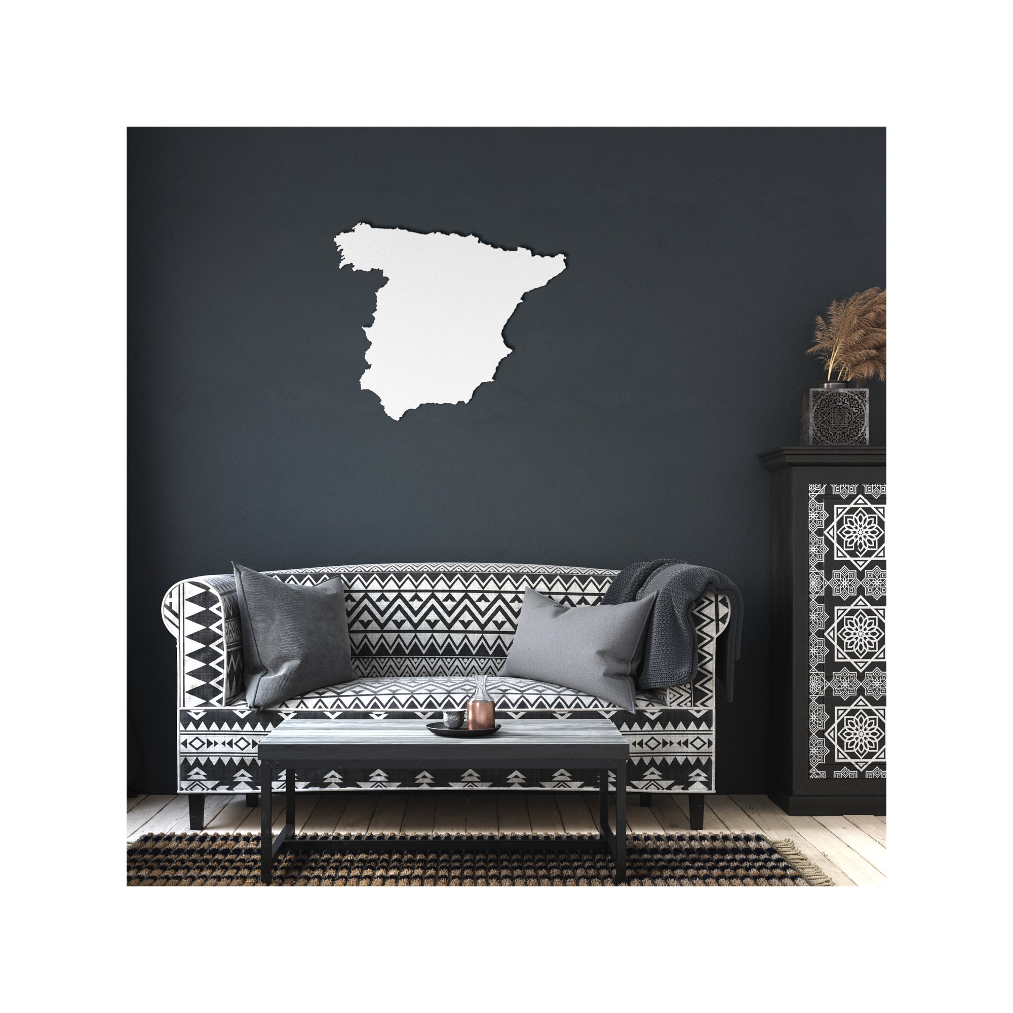 Spain Outline Metal Cutout - Etsy