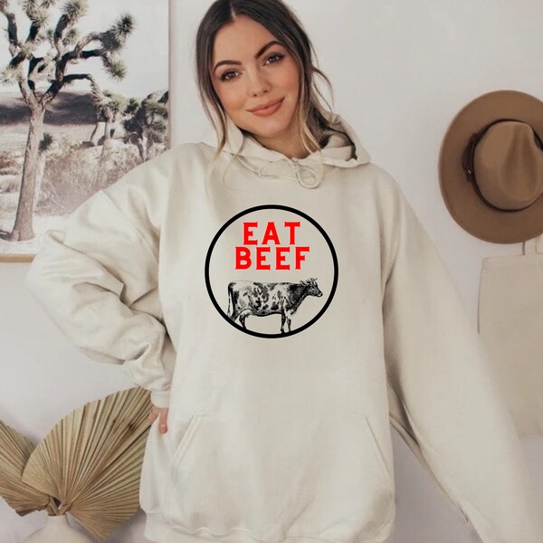Eat Beef Sweatshirt for Women - Etsy