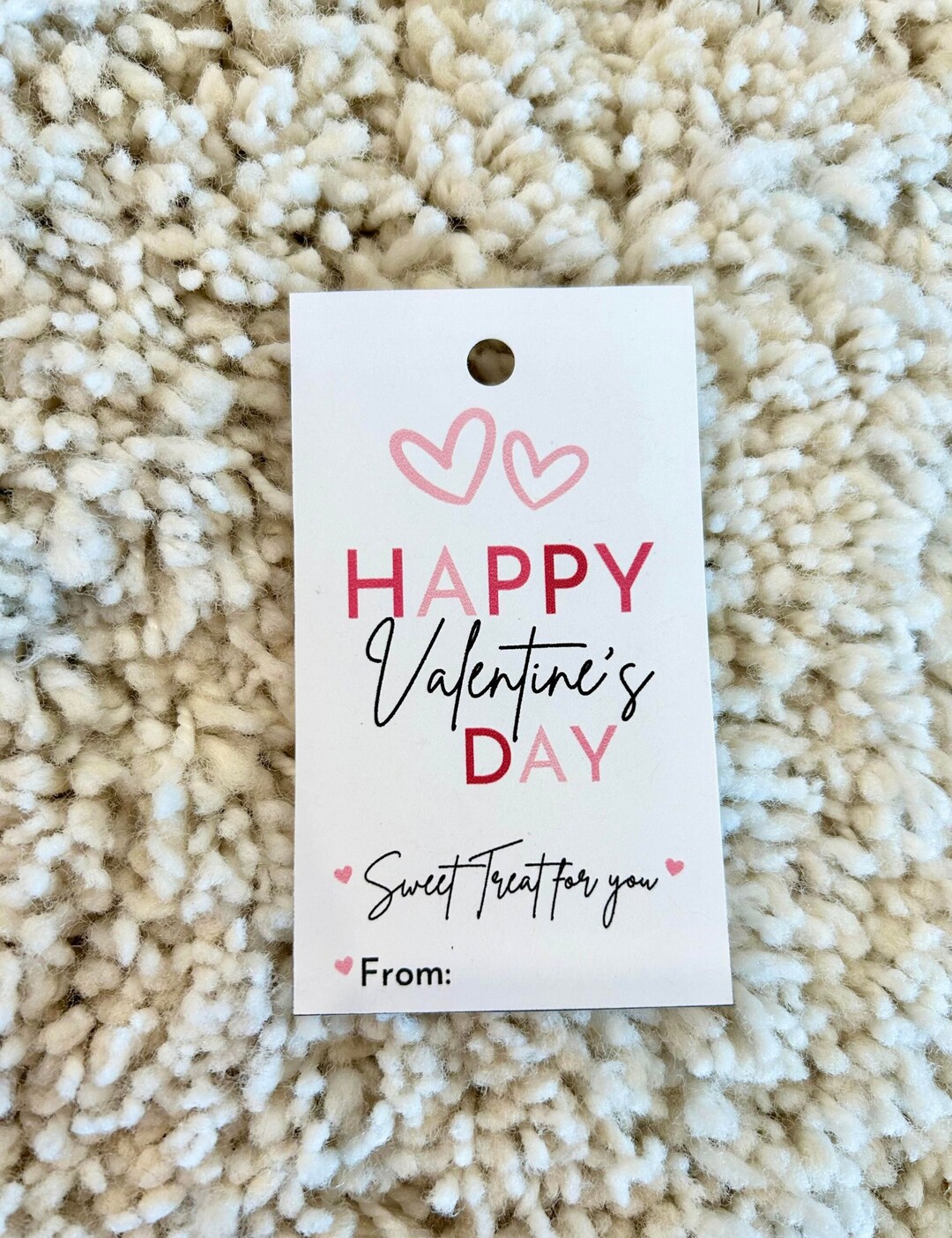 Happy Valentines Day Gift Tag, Kids Valentines Day Gift Tag, Sweet ...