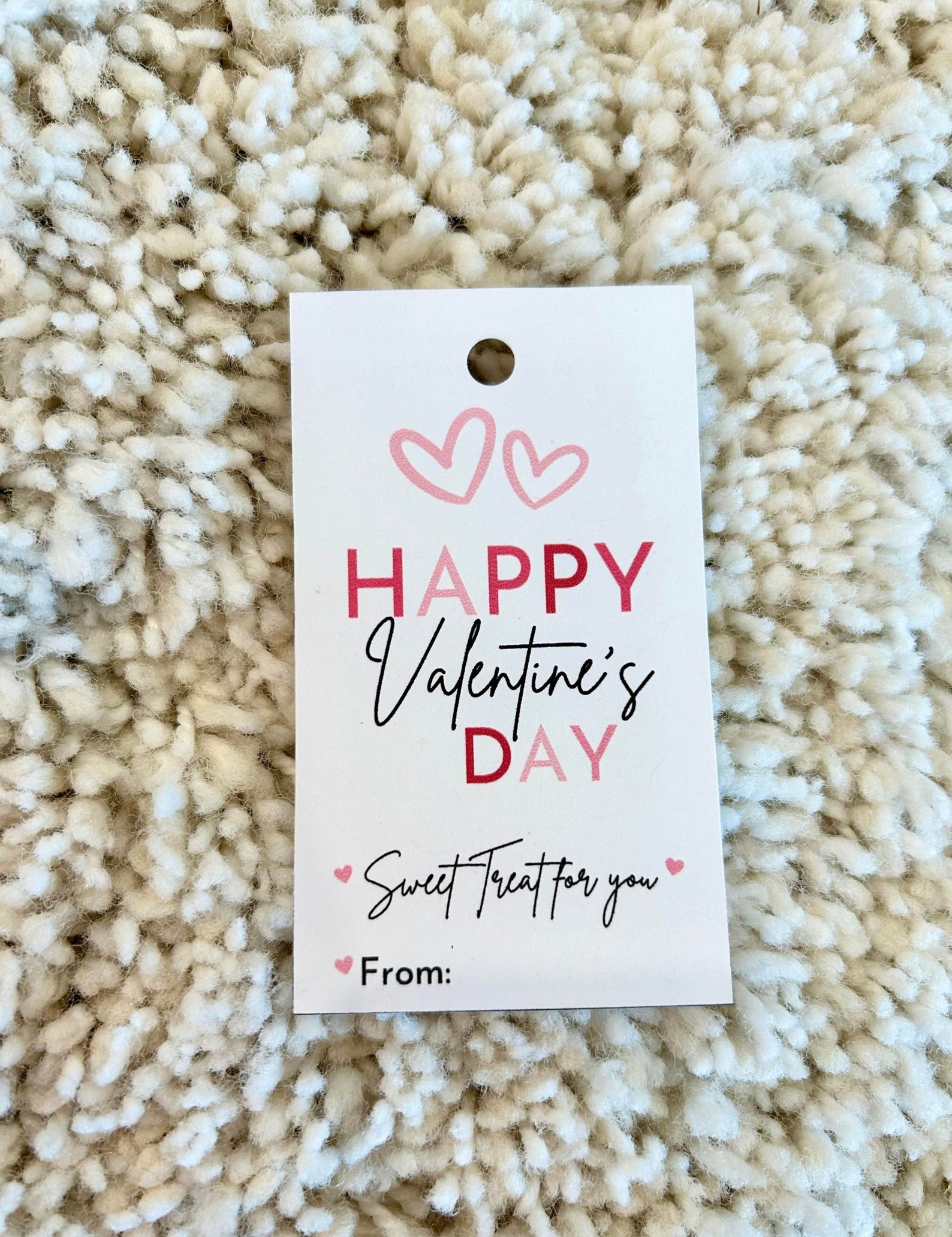 Happy Valentines Day Gift Tag, Kids Valentines Day Gift Tag, Sweet ...