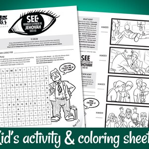 Kids Bible Activity | Word Search & Coloring JW Activity for Family ...