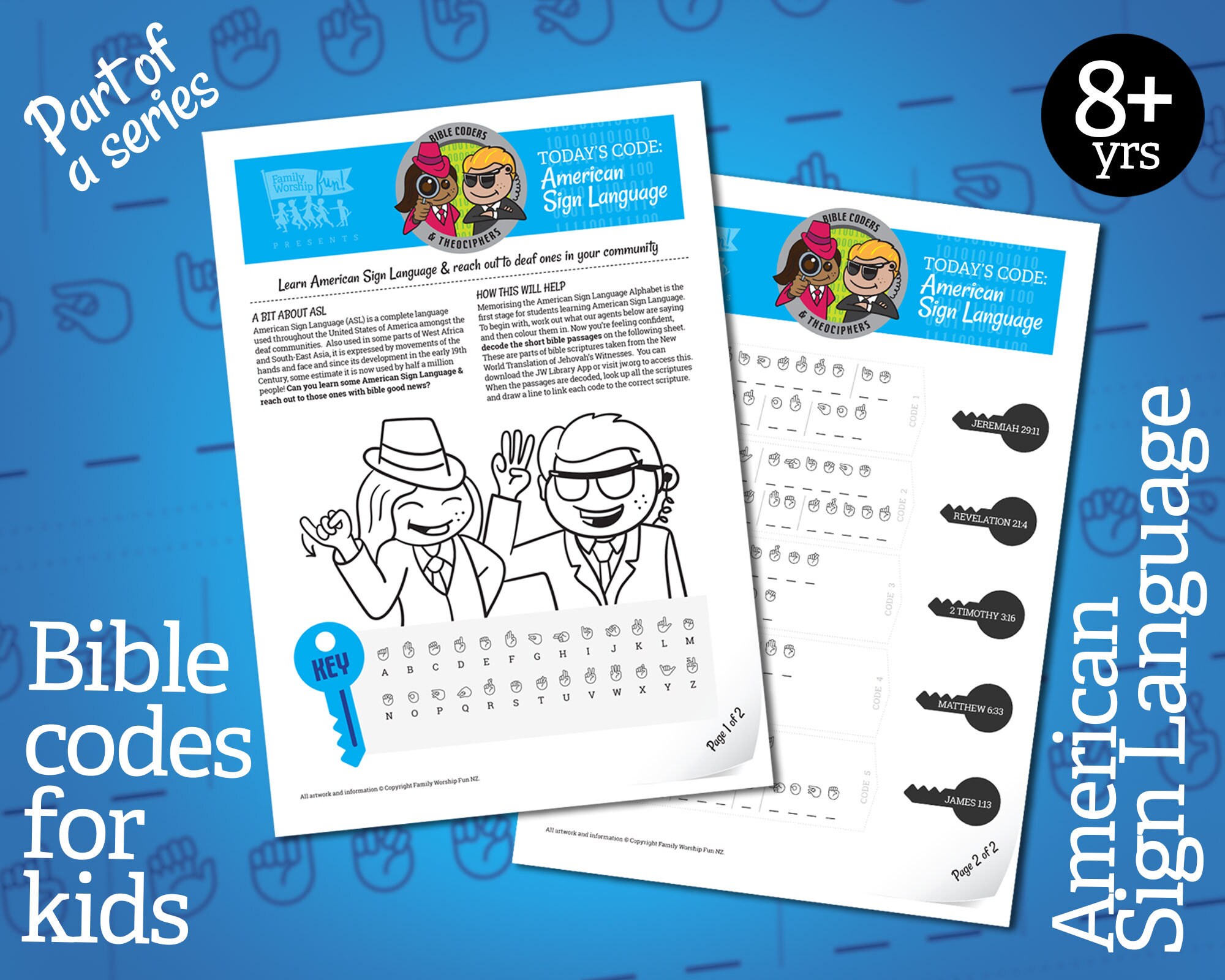 Bible Translatables: American Sign Language (ASL) - JW Activity Sheet ...